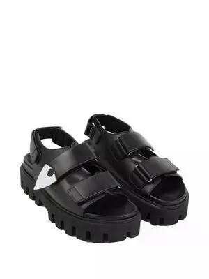 Alexander McQueen Leather Sandals - Black