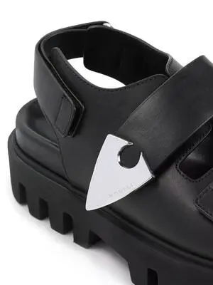 Alexander McQueen Leather Sandals - Black