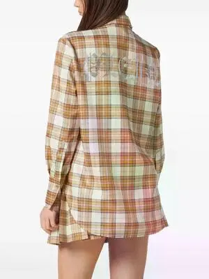 Philipp Plein Strass Flame Shirt