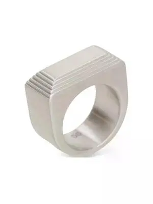Rick Owens Etched Beveled Ring