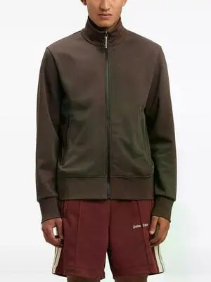 Palm Angels Logo-print Zip-up Track Jacket - Brown