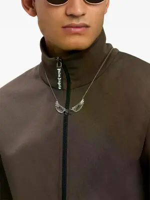 Palm Angels Logo-print Zip-up Track Jacket - Brown