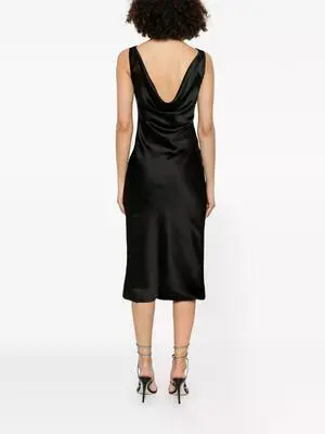 Norma Kamali Drape-neck Midi Dress