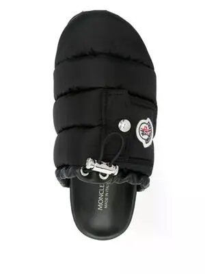 Moncler Pocket Slippers - Black