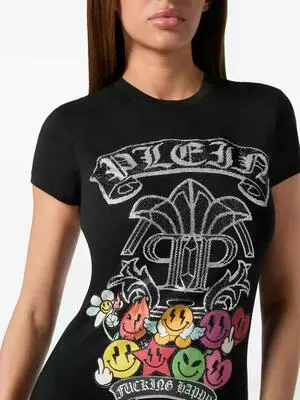 Philipp Plein Embroidered T-shirt - Black