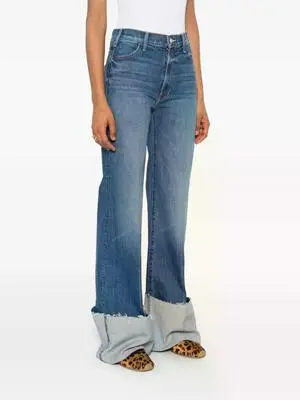 MOTHER The Hustler Roller Heel Cuff Fray Jeans