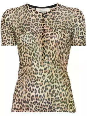 Blumarine Leopard-print T-shirt