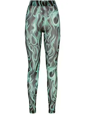 Philipp Plein Flame Leggings - Black