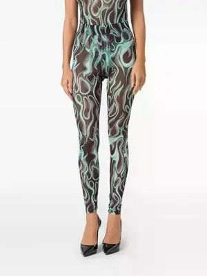 Philipp Plein Flame Leggings - Black