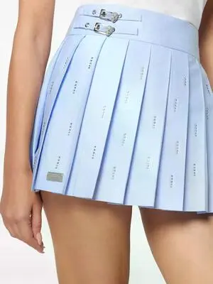 Philipp Plein Pleated Skirt - Blue