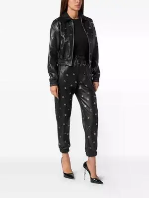 Philipp Plein Eyelet-detailing Bomber Jacket