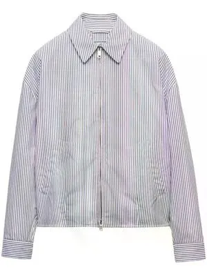 Prada Striped Poplin Blouson Jacket