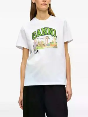 GANNI Printed T-shirt