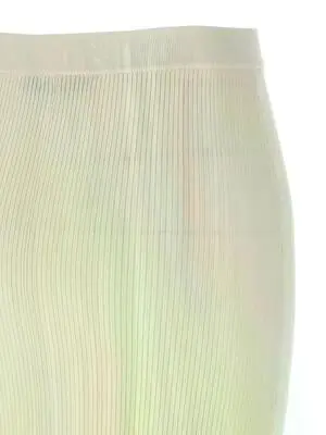 Alessandra Rich High-waisted Ribbed Midi Skirt