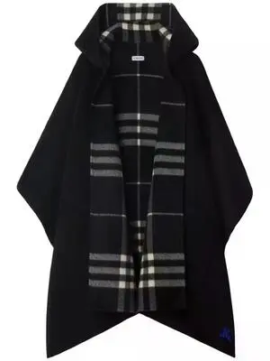 Burberry Reversible Cashmere Cape - Black