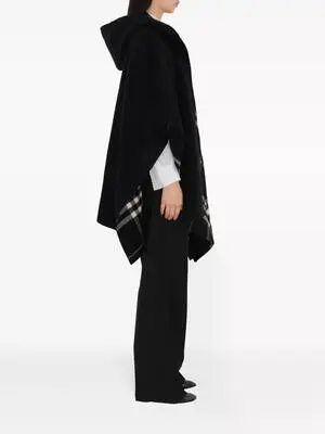 Burberry Reversible Cashmere Cape - Black