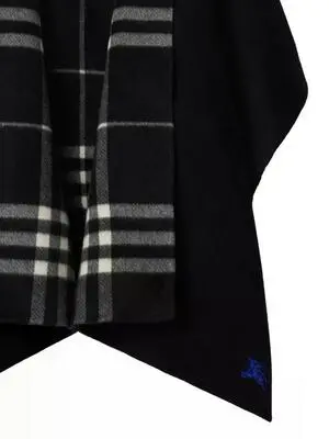 Burberry Reversible Cashmere Cape - Black