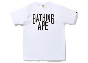 BAPE Bicolor Nyc Logo Tee Shirt - White