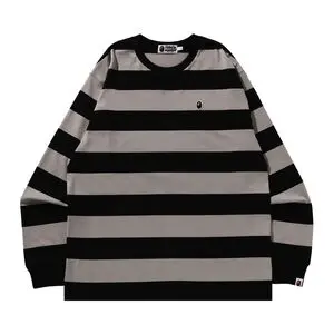A BATHING APE Ape Head One Point Hoop Long-sleeve Tee - Black
