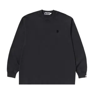A BATHING APE Ape Head One Point Long-sleeve Tee - Black