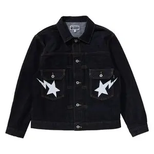 A BATHING APE Sta Denim Type-02 Jacket - Blue
