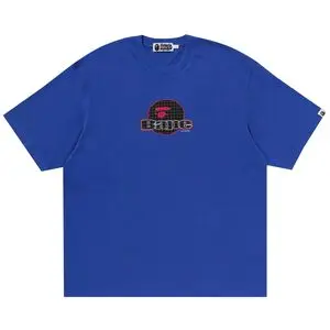 A BATHING APE Ape Head Relaxed Fit Tee - Blue