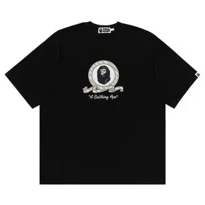 A BATHING APE Graphic Relaxed Fit Tee - Black