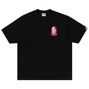 A BATHING APE Flora Ape Head Relaxed Fit Tee - Black