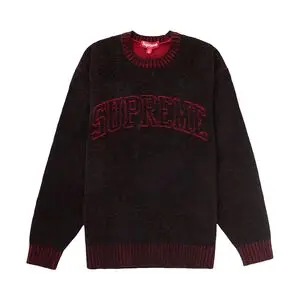 Supreme Contrast Arc Sweater - Black