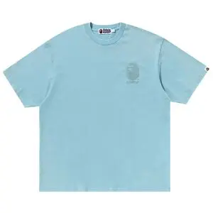 BAPE Ape Head One Point Acid Wash Relaxed Fit Tee 'blue' Blue