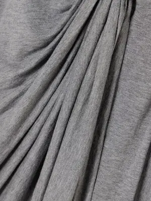 Loewe Asymmetric Knotted Jersey Midi Dress