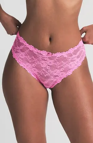 SKIMS Stretch Lace Briefs Sugar Pink