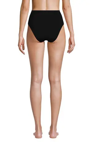 LANDS' END High Waisted Bikini Bottom - Black