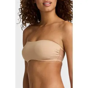 Commando Double Take Bandeau Bralette - Beige