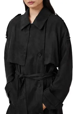 ALLSAINTS Linnie Trench Coat - Black