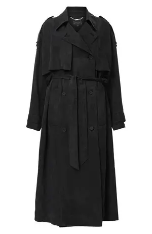ALLSAINTS Linnie Trench Coat - Black