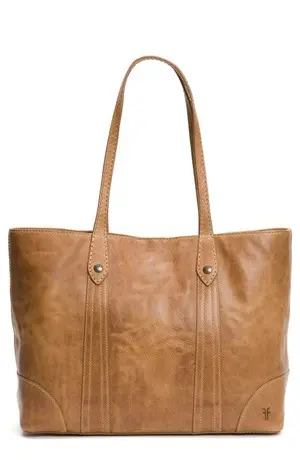 THE FRYE COMPANY Melissa Leather Shopper - Beige