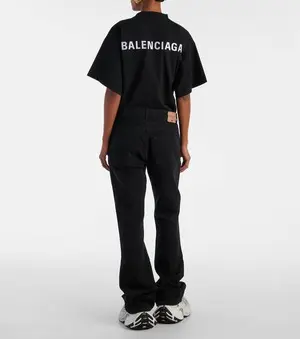 Balenciaga Bootcut Jeans In Jet