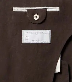 Brunello Cucinelli Double-breasted Linen Suit