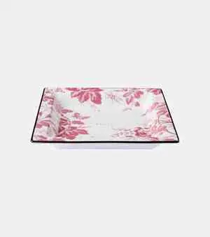 Gucci Herbarium Large Porcelain Decorative Tray - White