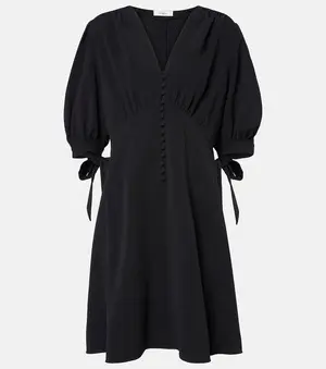 Chloé Balloon-sleeve Crepe Minidress