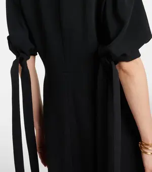 Chloé Balloon-sleeve Crepe Minidress