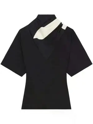 COURREGES Panelled Scarf Top