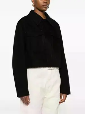 LEMAIRE Cropped Jacket - Black