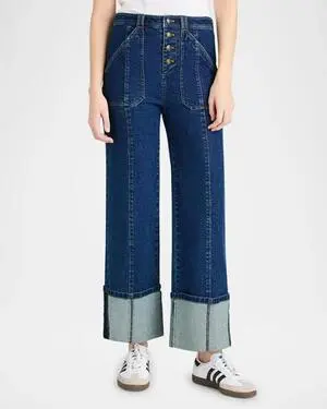 Cinq À Sept Cinq A Sept Benji Cuffed Jeans Oceane
