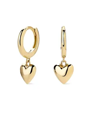 ANA LUISA Solid Heart Drop Earrings - Gold