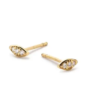 ANA LUISA Mini Lab-grown Diamond Navette Studs