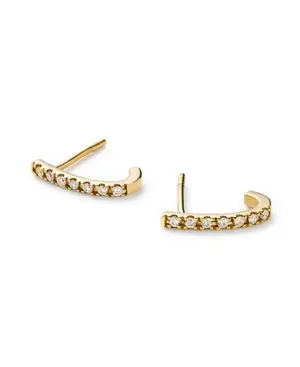 ANA LUISA Lab-grown Diamond Huggie Stud Earrings