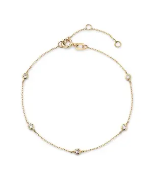 ANA LUISA Solid Lab-grown Diamond Station Bracelet - Gold