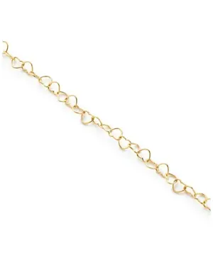ANA LUISA Solid Yellow Heart Chain Bracelet